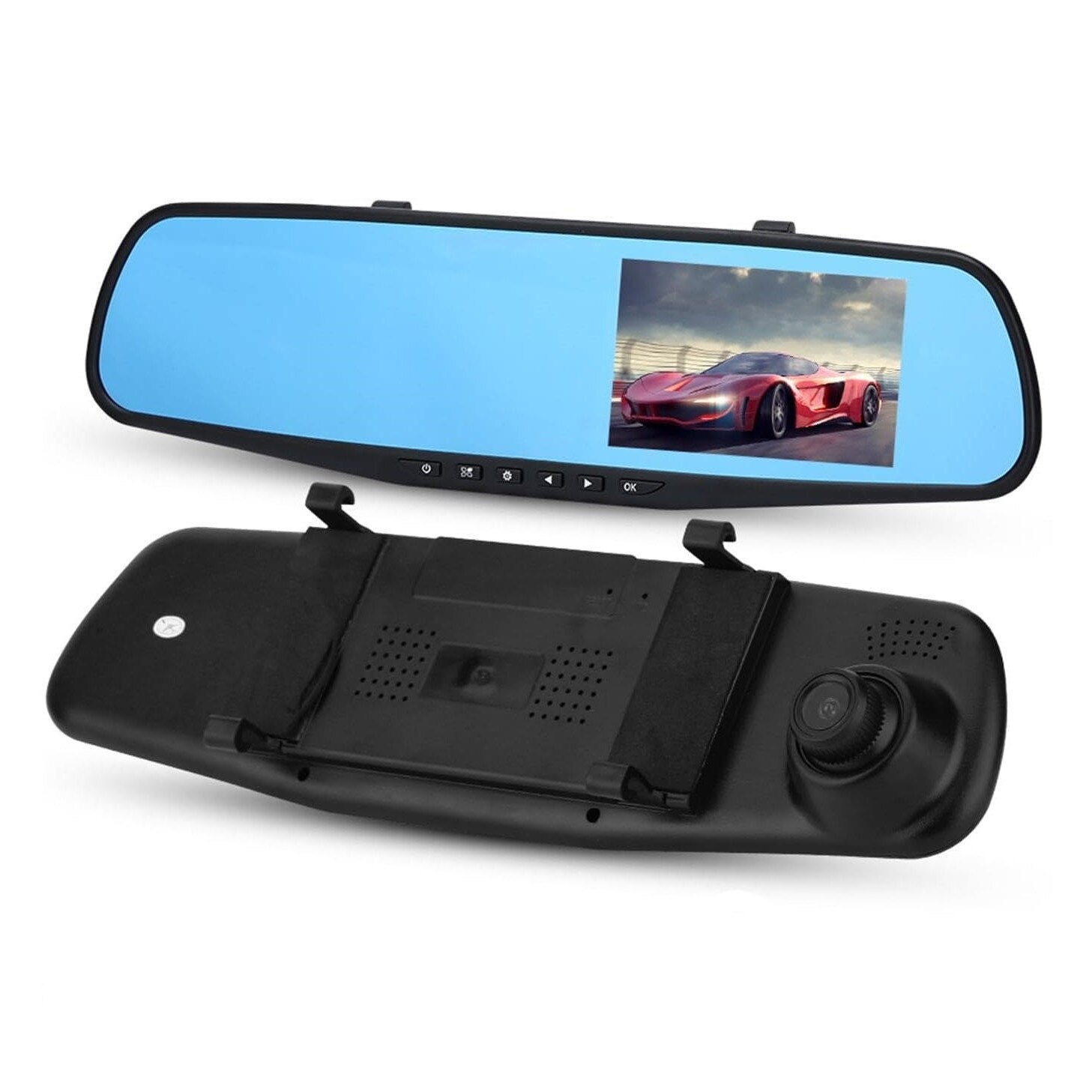 Camera auto tip oglinda retrovizoare, touch screen, inregistrare fata ...