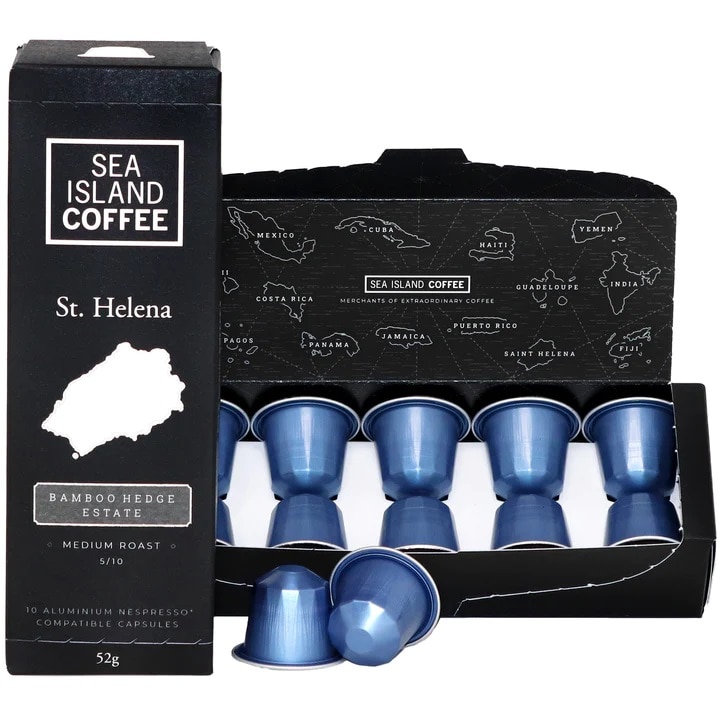 Capsule de cafea premium Sea Island, St .Helena, domeniul Bamboo Hedge ...