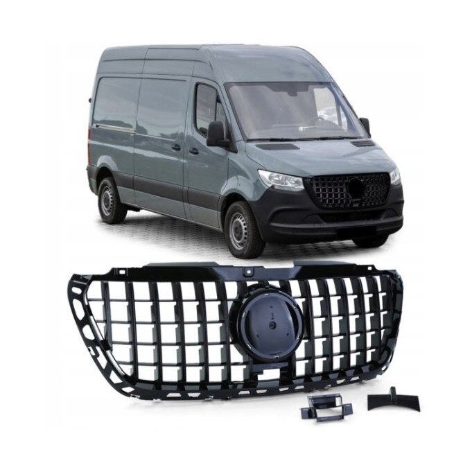 Grila bara fata, JOM, Pentru MERCEDES SPRINTER W907/W910 2018, ABS ...