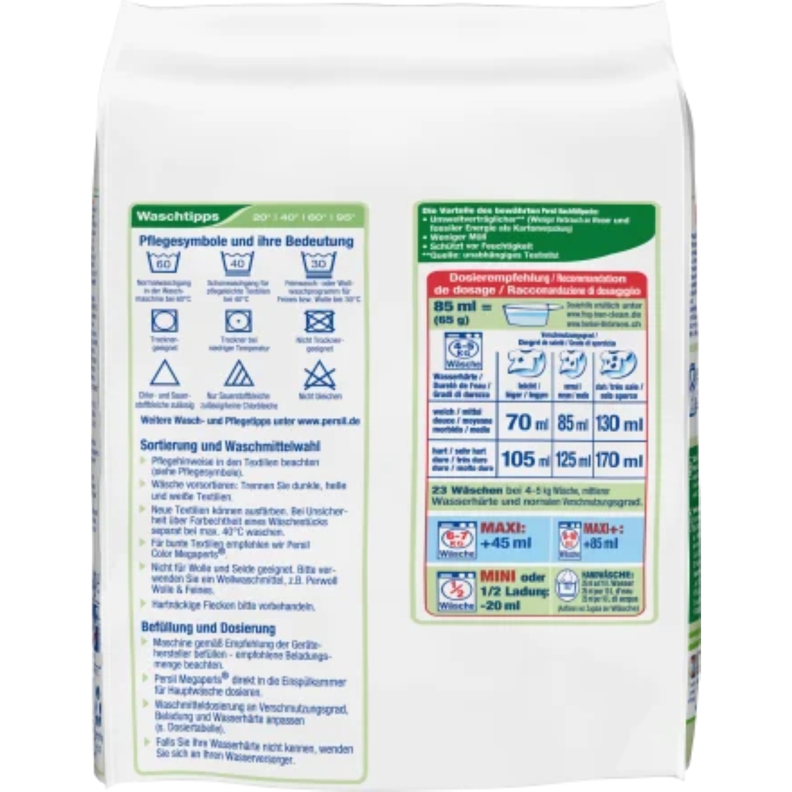 Detergent de rufe, Persil, Megapearls, Universal, 23 spalari, 1.495 kg ...