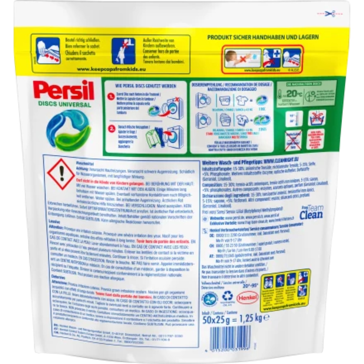 Detergent de rufe capsule, Persil, Universal, 50 buc - eMAG.ro