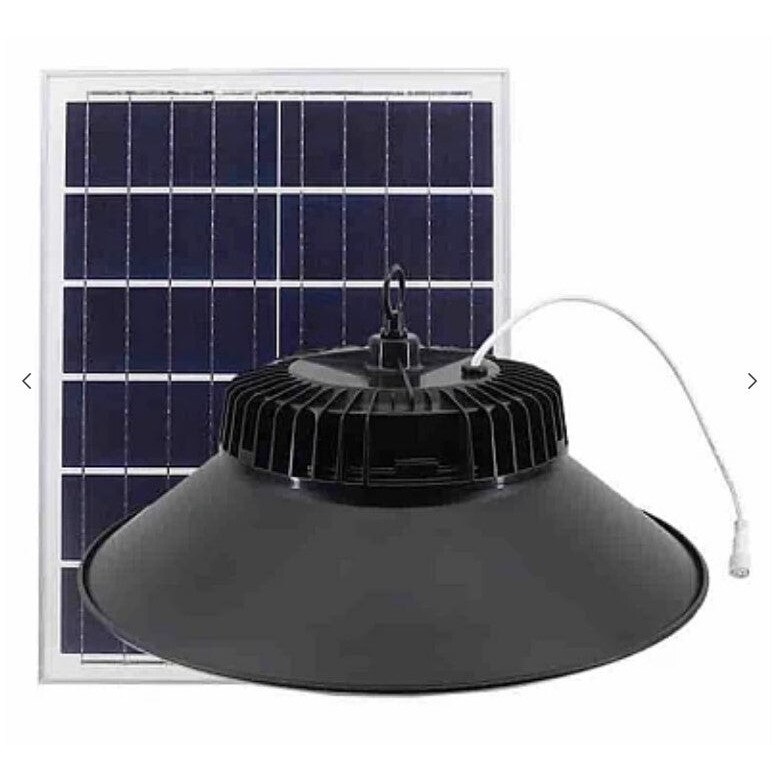Lampa Solara LED 150W UFO de Hala cu Panou Solar, tip farfurie - eMAG.ro