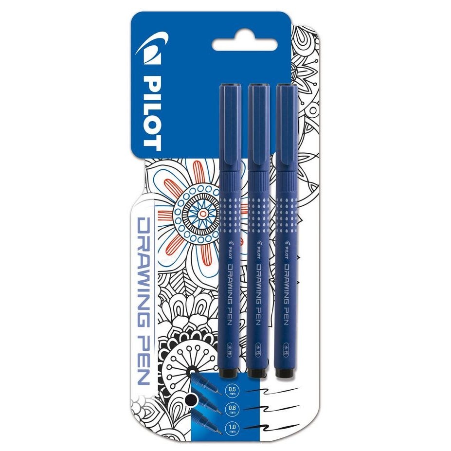 Set Pixuri, Pilot, Drawin Pen, Rezistente la apa, 3 buc - eMAG.ro