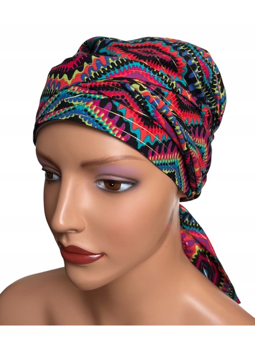 Turban dama, Eva Design, Viscoza, Multicolor - eMAG.ro
