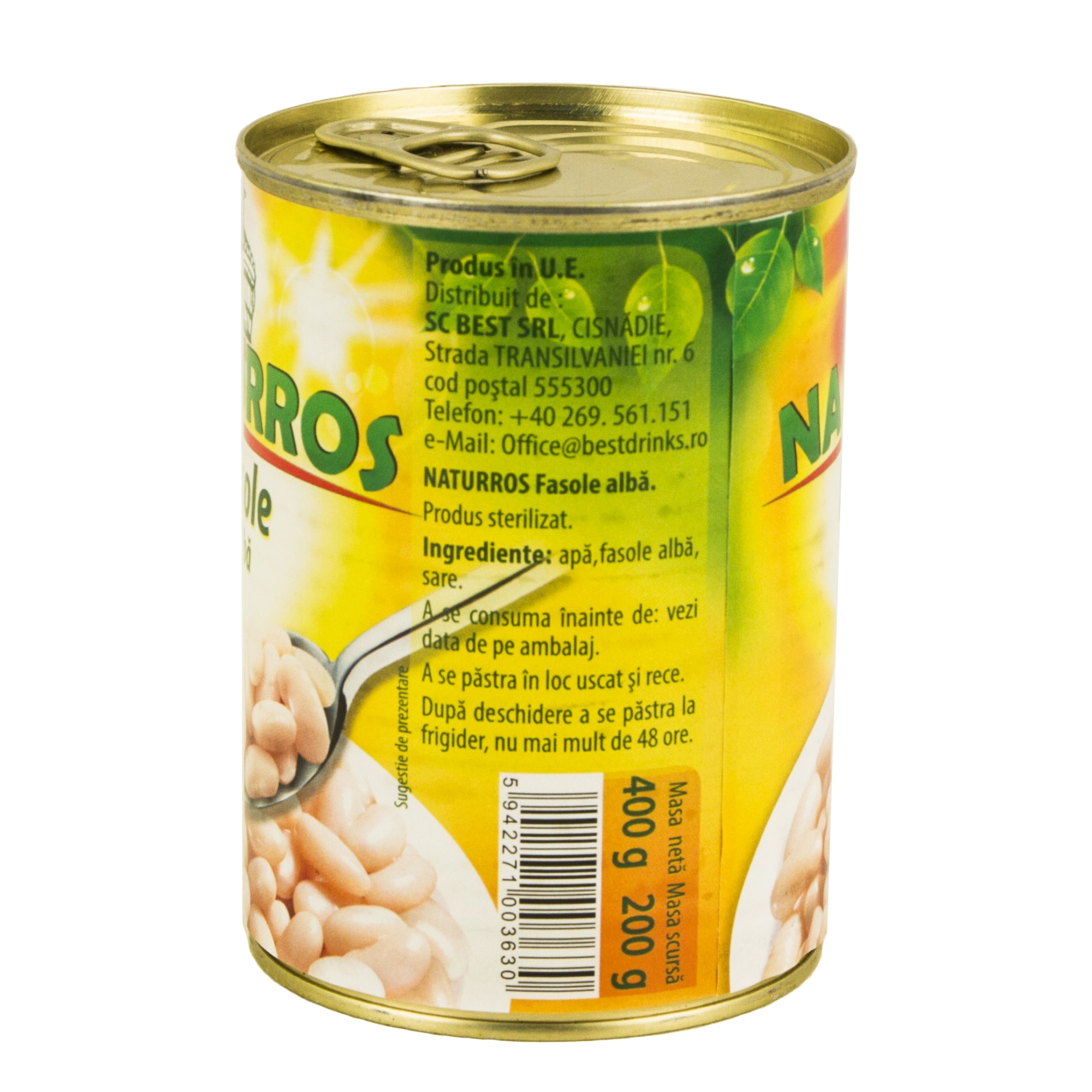 Fasole alba, NATURROS, 400g - eMAG.ro