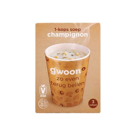 Supa instant, G'woon, de ciuperci, 3x17g - eMAG.ro