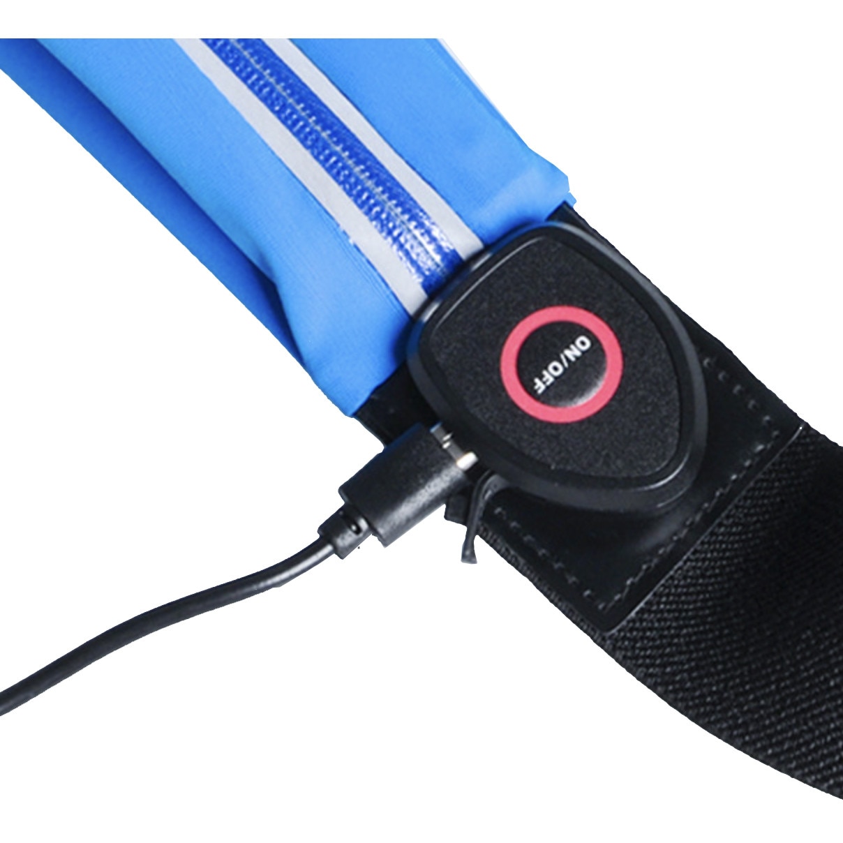 Világító öv, LED, USB, kék - eMAG.hu