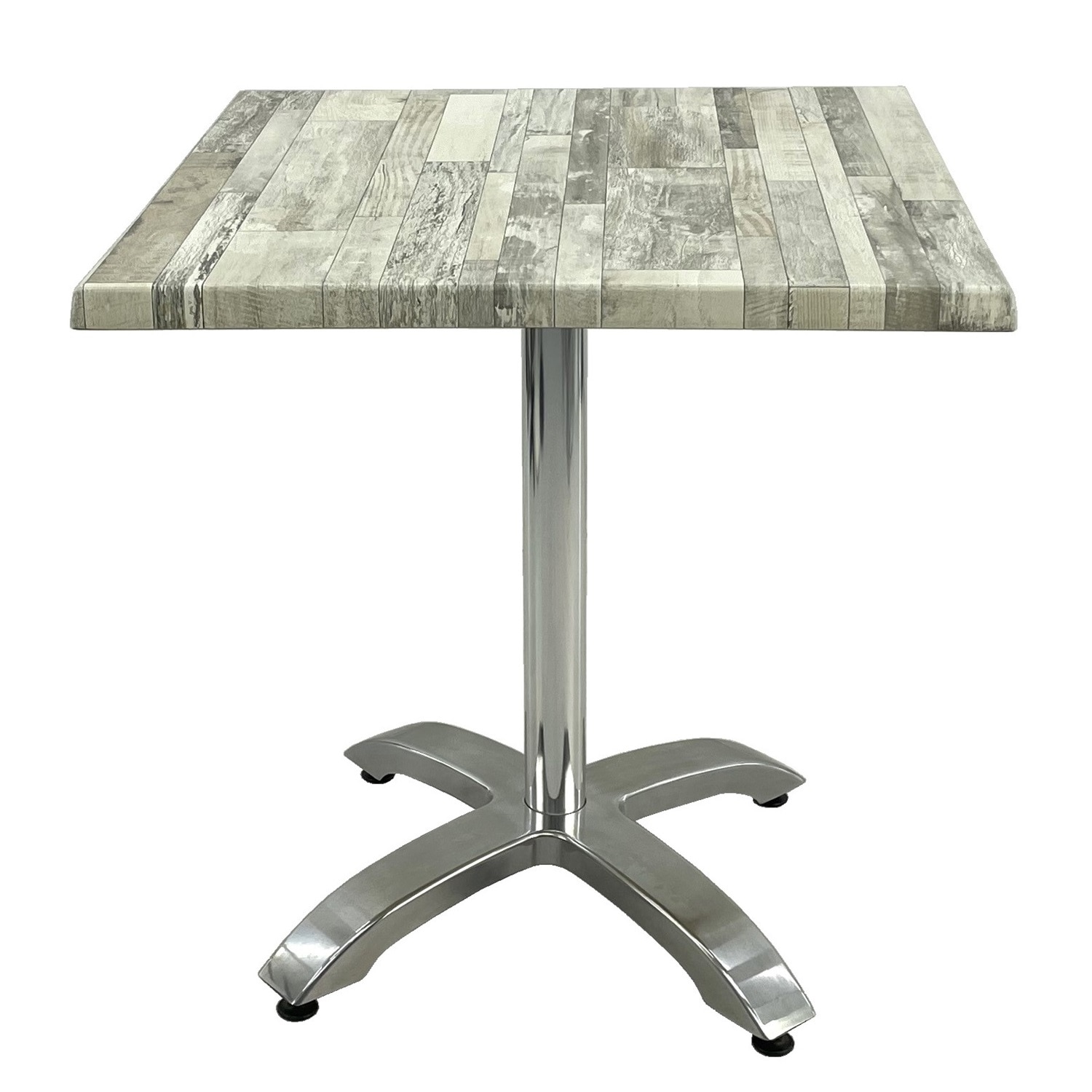 Masa patrata pentru cafenea/bistro 70x70xh74cm, Raki White Block, blat ...