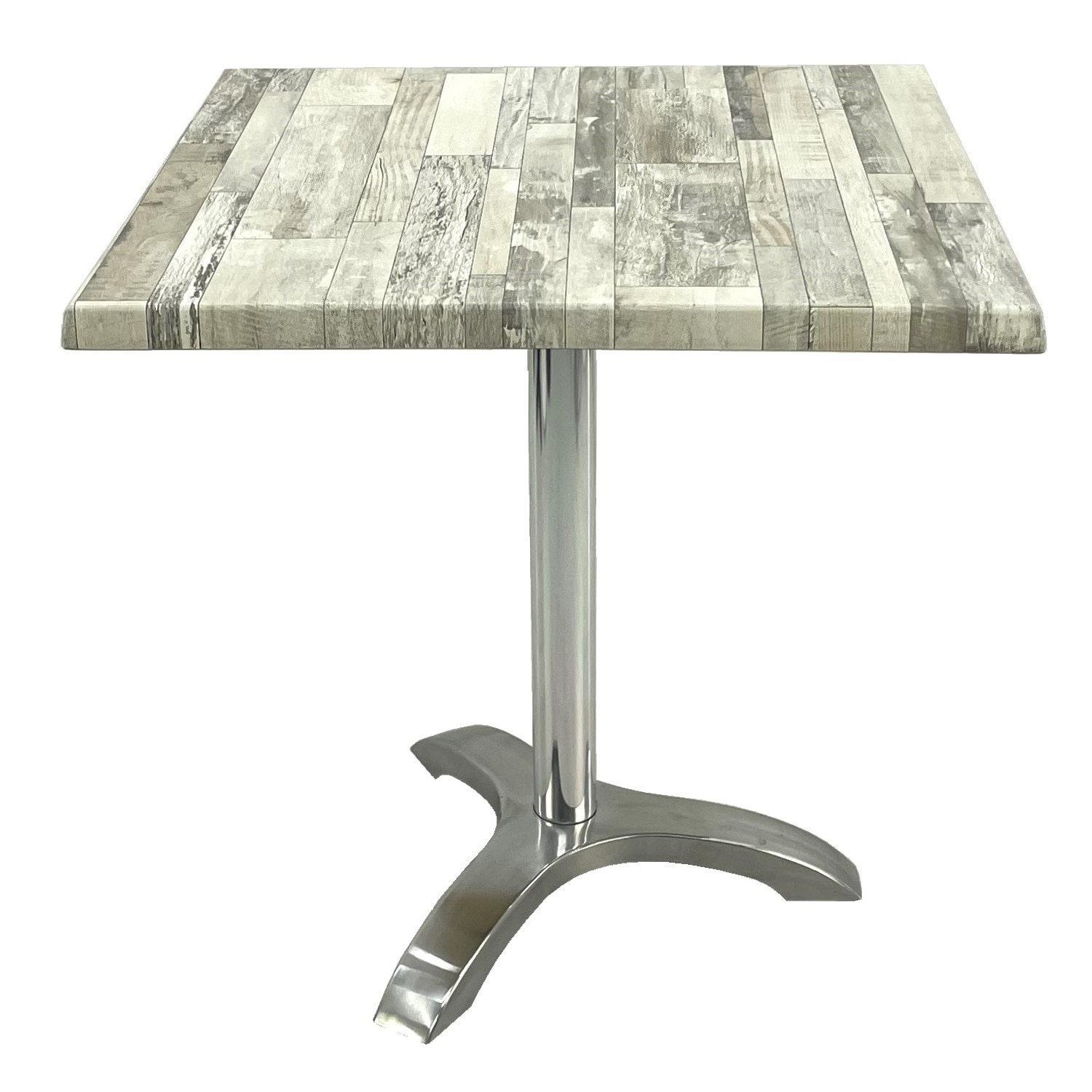 Masa patrata pentru cafenea/bistro 70x70xh74cm, Raki White Block, blat ...