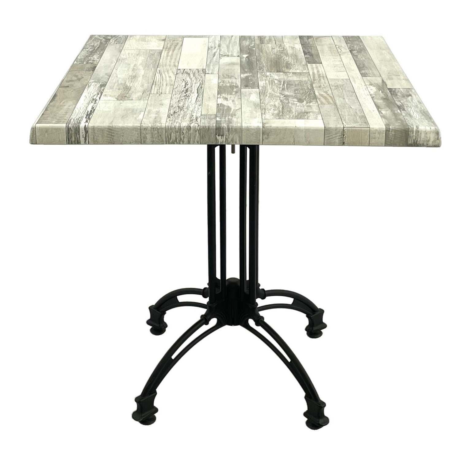 Masa patrata pentru terasa/restaurant 80x80xh71cm, Raki White Block ...