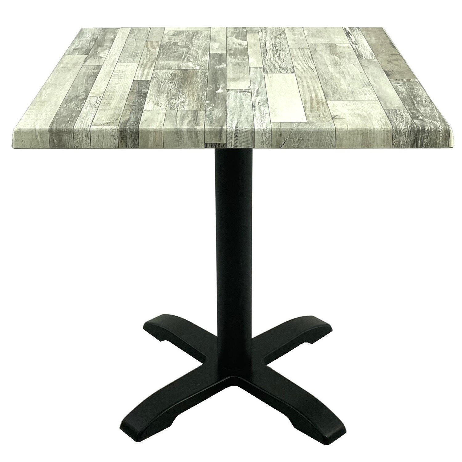 Masa patrata pentru cafenea/bistro 70x70xh74cm, Raki White Block, blat ...