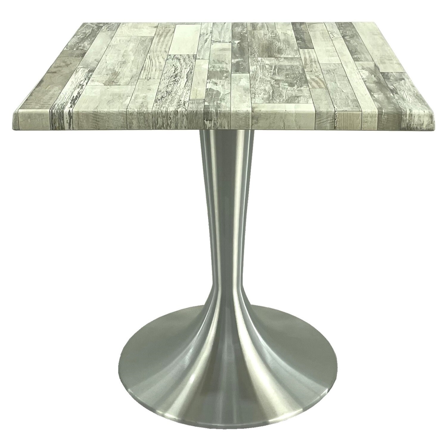 Masa patrata pentru terasa/restaurant 80x80xh74cm, Raki White Block ...