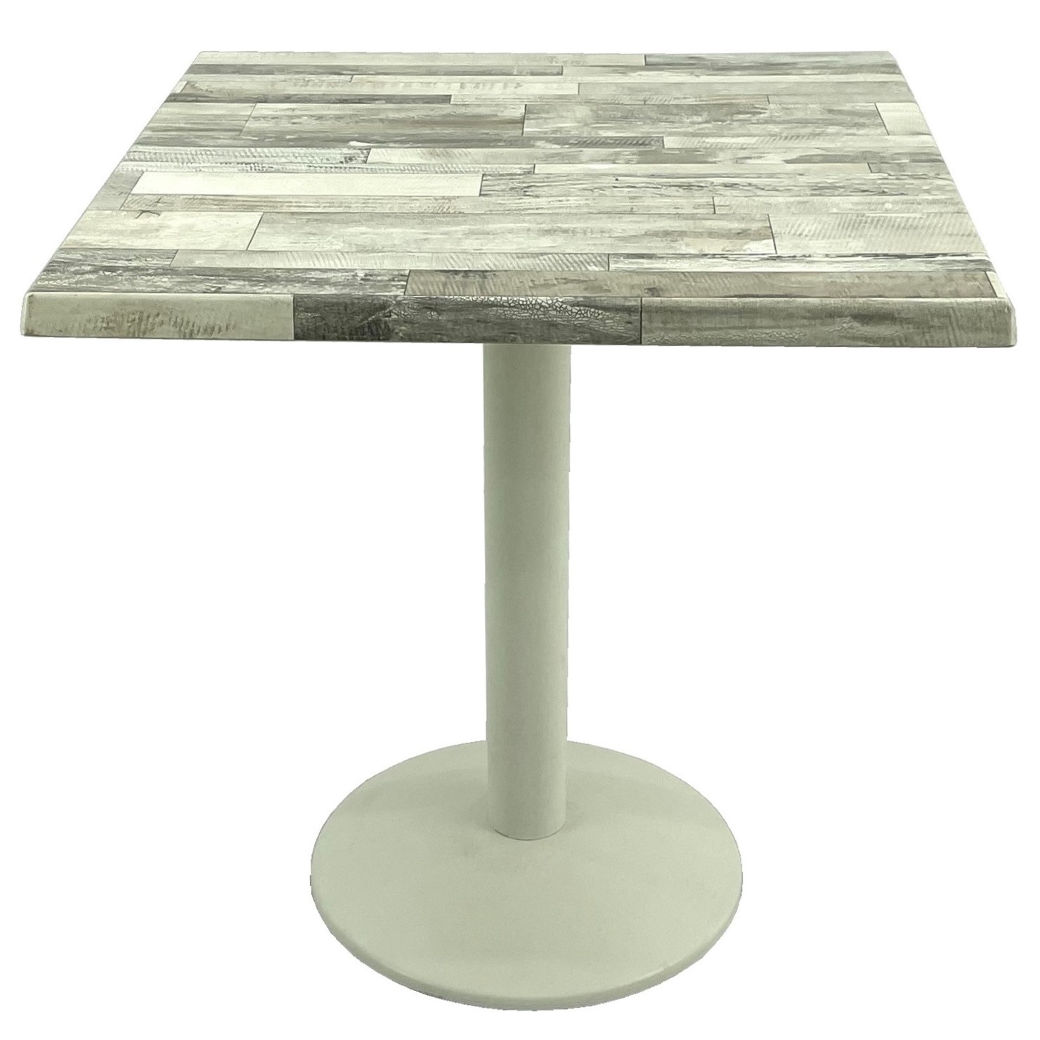 Masa patrata pentru terasa/restaurant 80x80xh74cm, Raki White Block ...