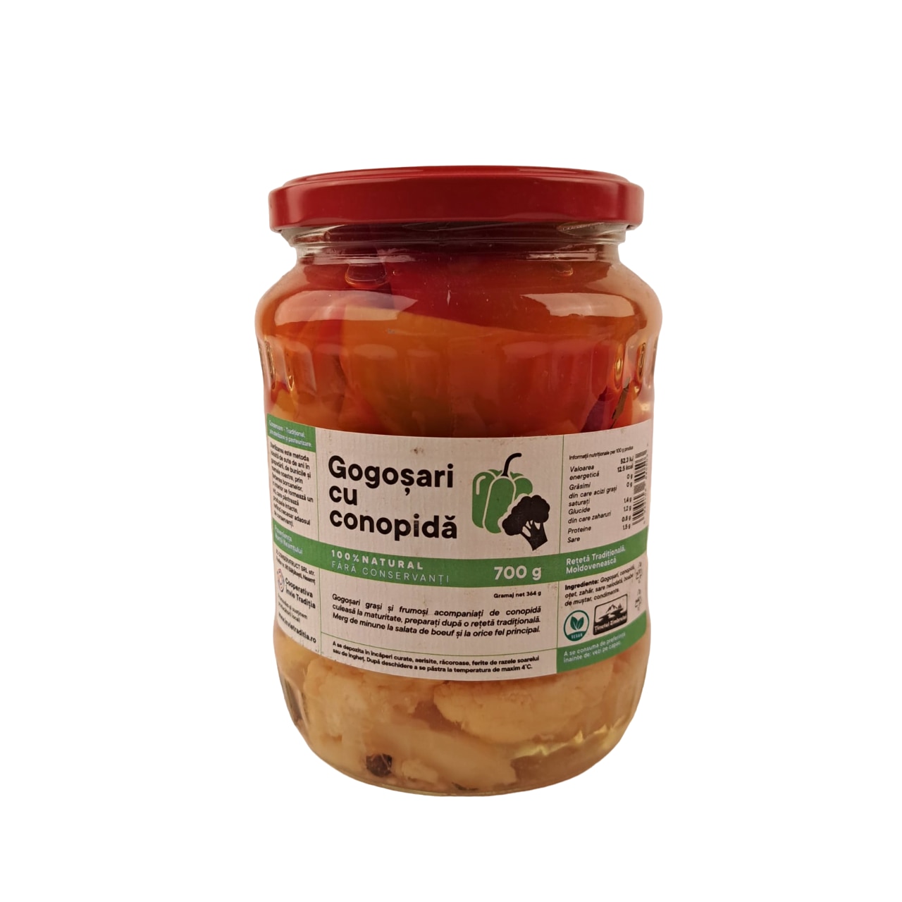 Gogosari cu conopida in otet Invie Traditia 700g - eMAG.ro