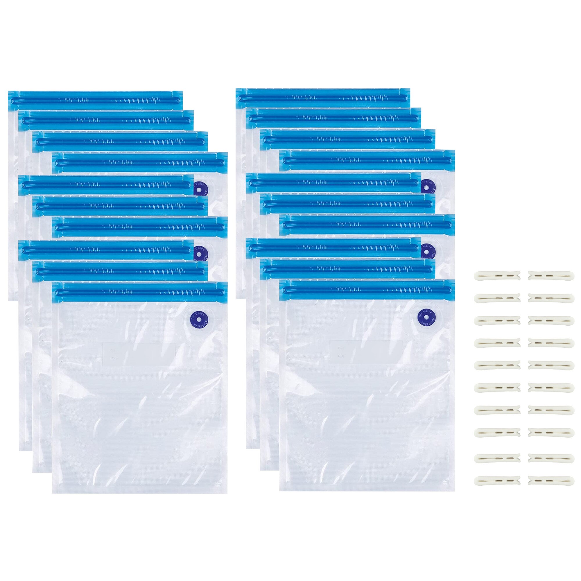 Set de 20 bucati de pungi de vid, Qinglee, Polietilena, 30x34 cm ...