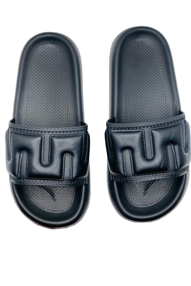 Papuci de plaja sau piscina pentru barbati, Tecos, negru, marime 42, 26 ...