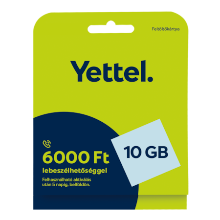 Yettel Feltöltőkártya Expressz 10 GB mobilnet extra - eMAG.hu