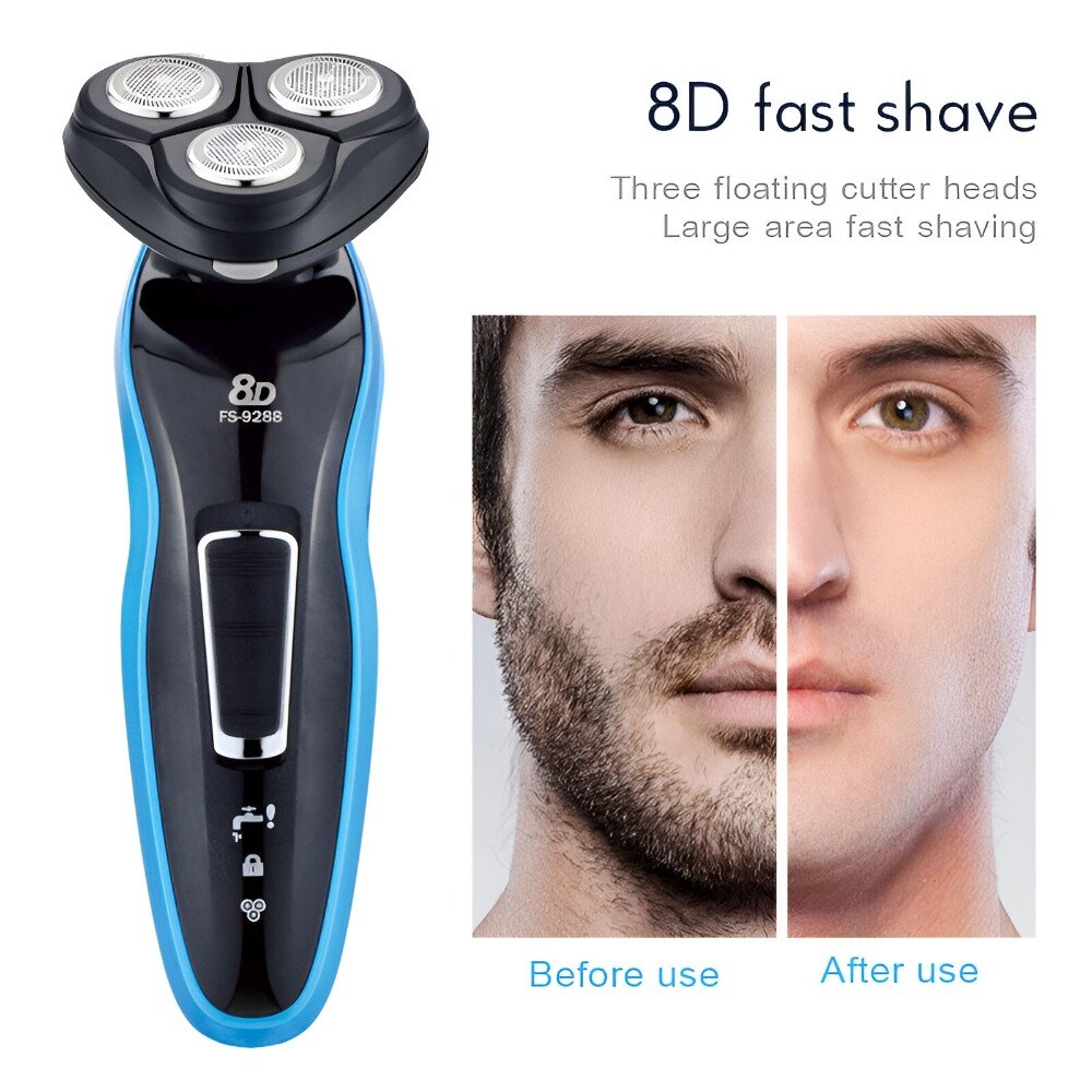 Aparat de Ras Electric Velixo® 3 in 1, Barbierit Umed si Uscat, Capete ...