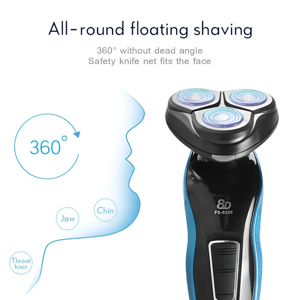 Aparat de Ras Electric Velixo® 3 in 1, Barbierit Umed si Uscat, Capete ...