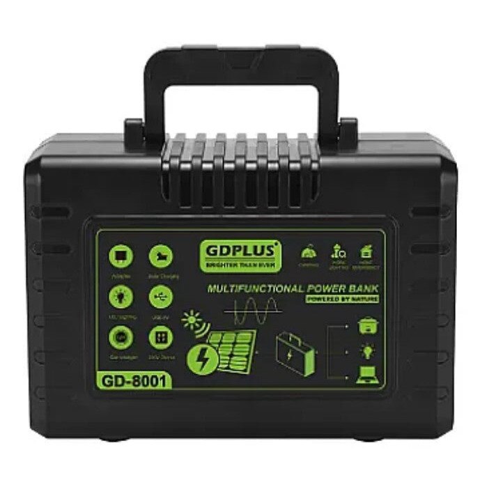 Kit solar GDPLUS GD-8001 de iluminat cu 1 panou solar - eMAG.ro
