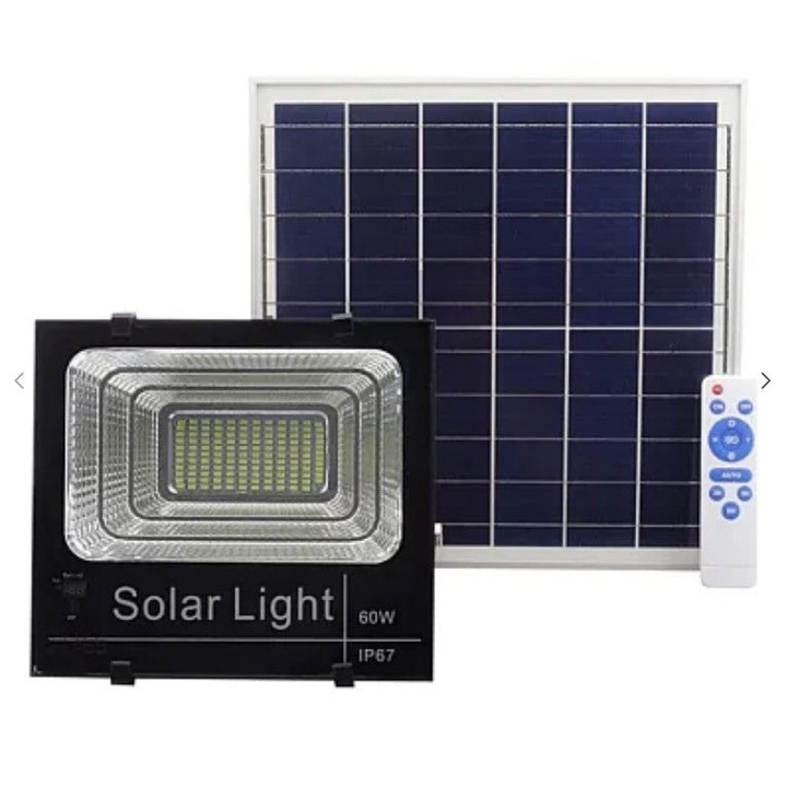 Kit proiector solar 60W cu telecomanda HA - eMAG.ro