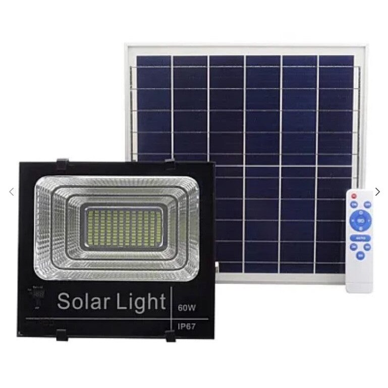Kit proiector solar 60W cu telecomanda - eMAG.ro