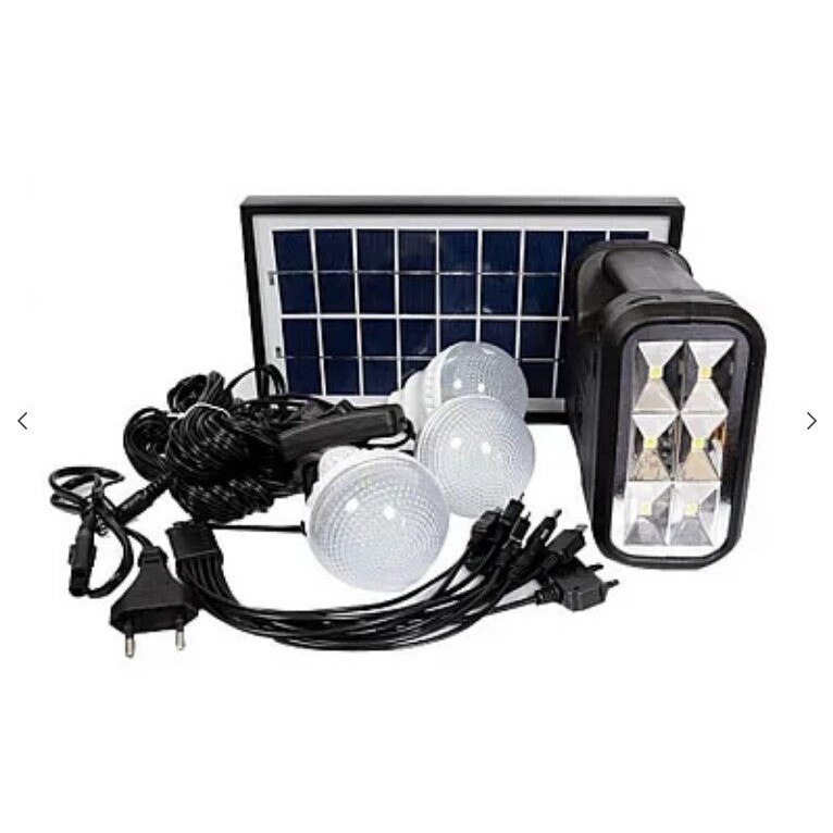 Kit solar GD-Lite 1 dotat cu dispozitive USB cu 3 becuri LED - eMAG.ro