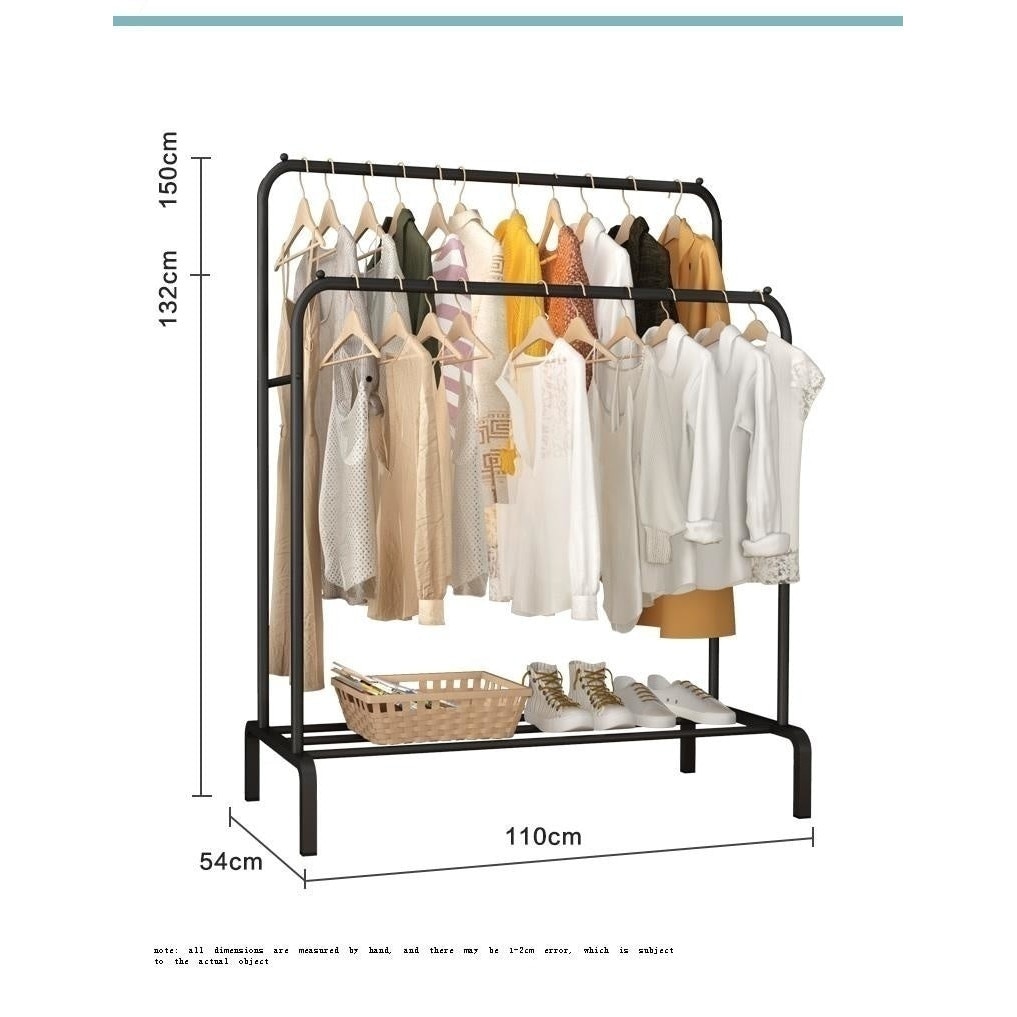 Suport dublu de umerase pentru haine din metal, Greutate suportata 35kg ...