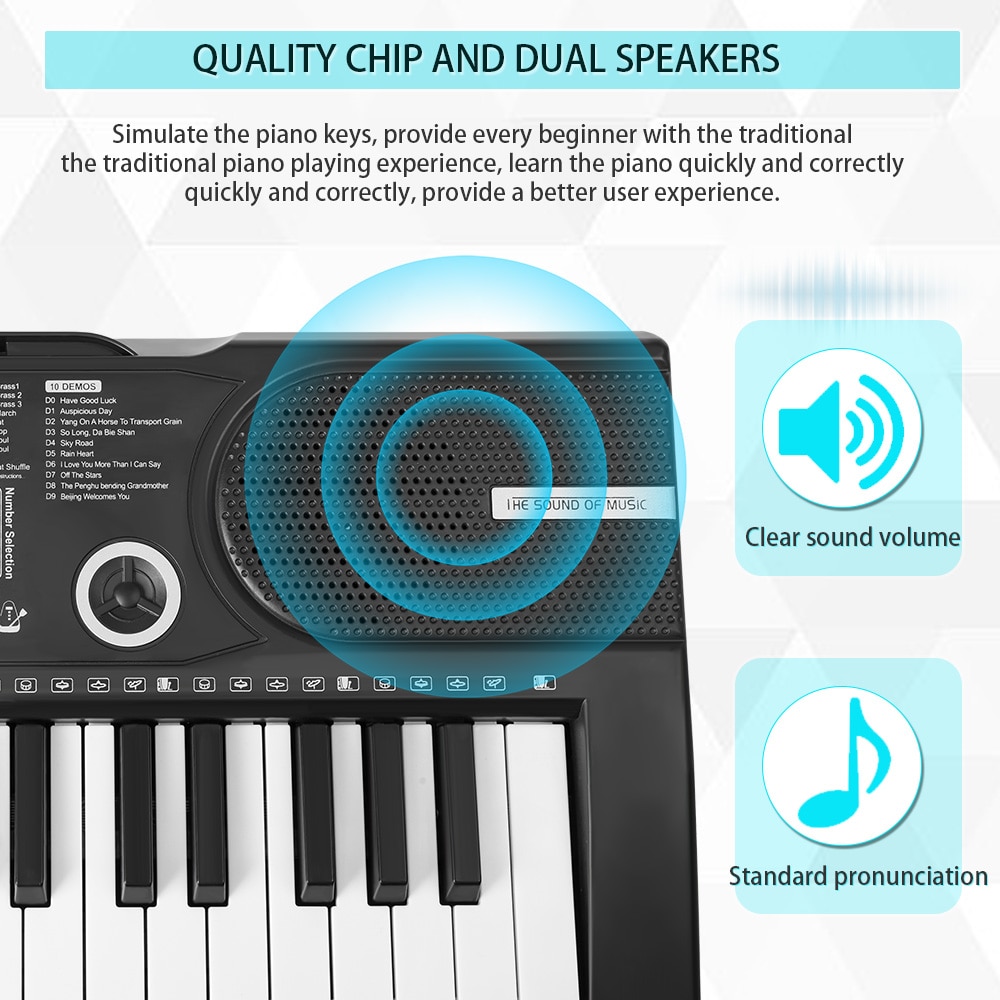 Orga Profesionala Electronica, 61 de clape, 100 tonuri si 100 ritmuri ...