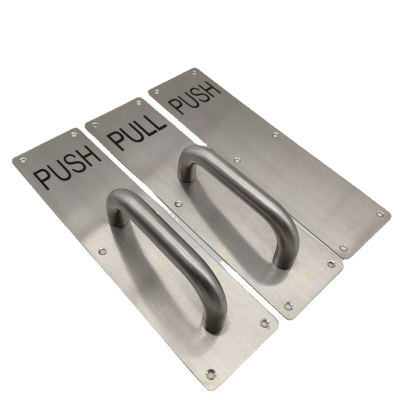 Set 3 manere usa culisanta, LLWL, Inox, Argintiu, 80x300x1.2mm - eMAG.ro