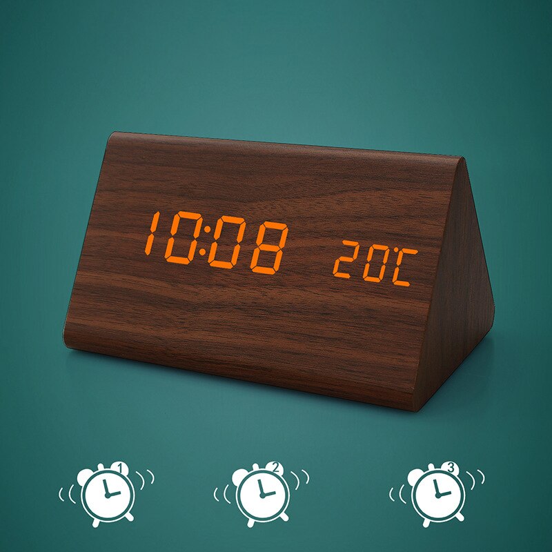 Ceas decorativ digital, LLWL, PVC, Maro - eMAG.ro