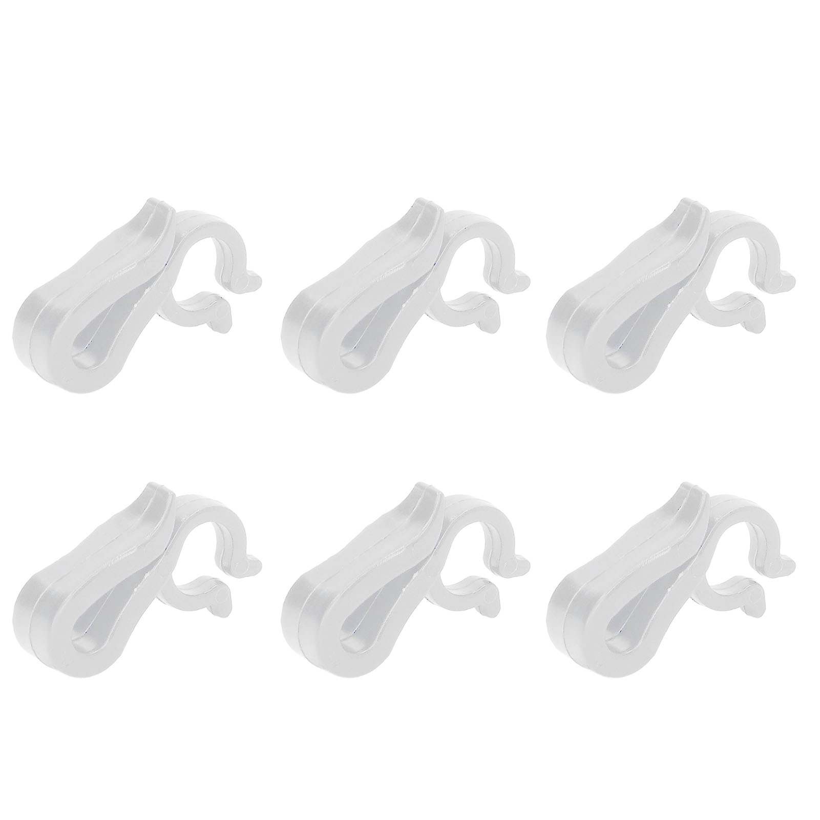Set 120 cleme suport pentru instalatie Craciun, Plastic, 2.3 x 1.6 cm ...