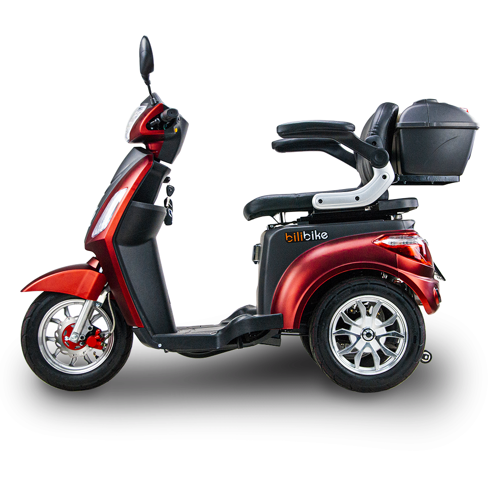 Triciclu electric pentru seniori BILI BIKE SHINO G2, 25 km/h, 3 viteze ...