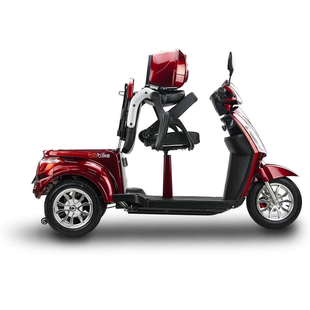 Triciclu electric BILI BIKE SHINO G5, 2 locuri, reglabil, 25 km/h, rosu ...