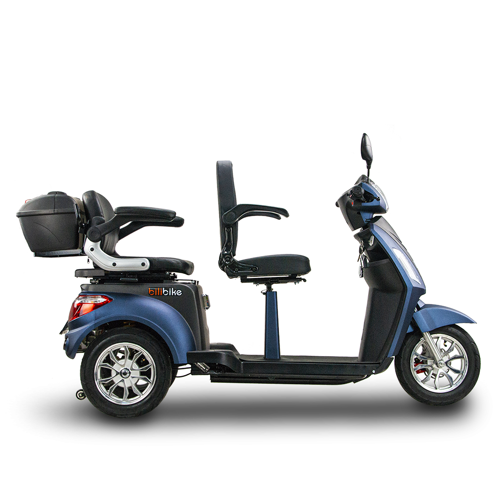 Triciclu electric BILI BIKE SHINO G5, 2 locuri, 25 km/h, reglabil, LED ...