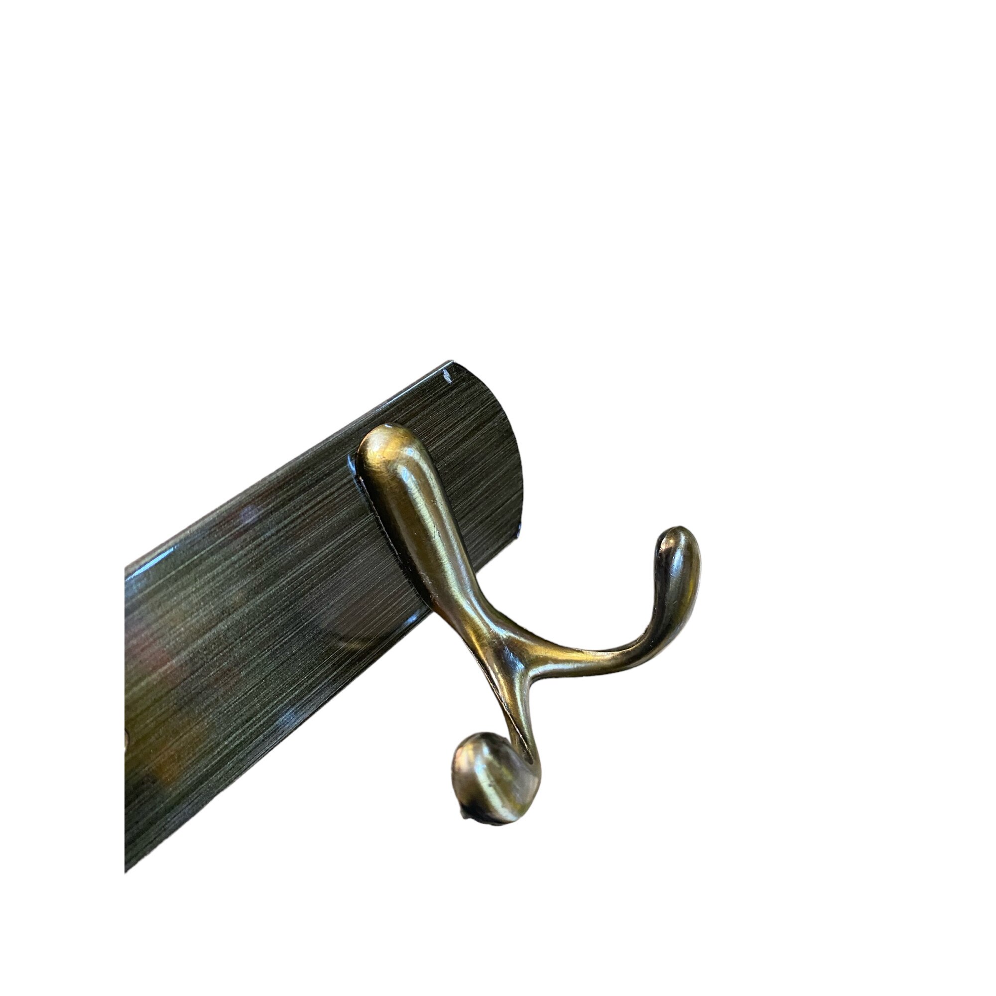 Cuier pentru baie 5 x 2 agatatori, 45 cm, auriu patinat - eMAG.ro