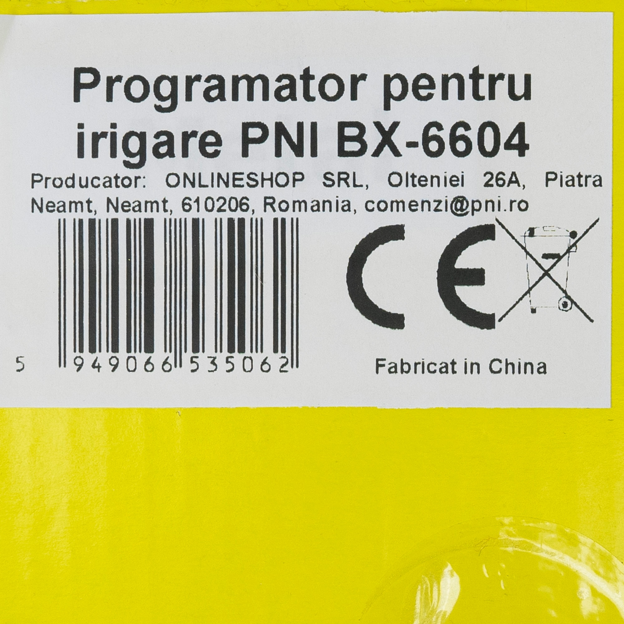 Programator pentru irigare PNI BX-6604, display LCD, racord metalic 3/4 ...