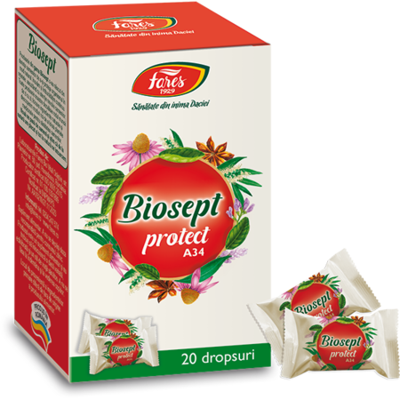 Biosept protect, 20 dropsuri, Fares - eMAG.ro