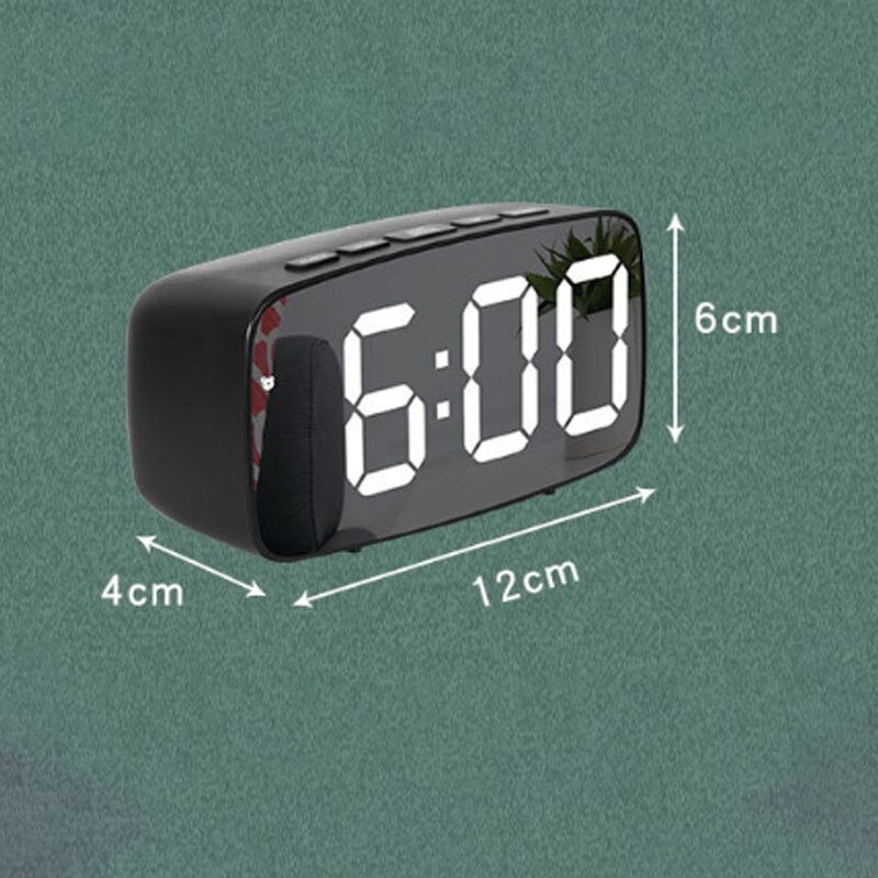 Ceas cu alarma, Sunmostar, 12x6x4cm, Negru - eMAG.ro