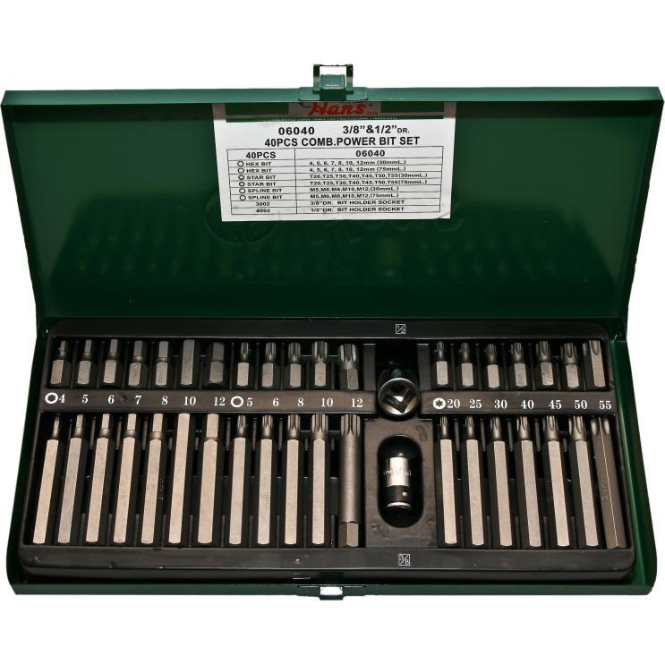 Set de biti HEX / TORX / SPLINE / XZN, 1/2 inch, 3/8 inch - eMAG.ro