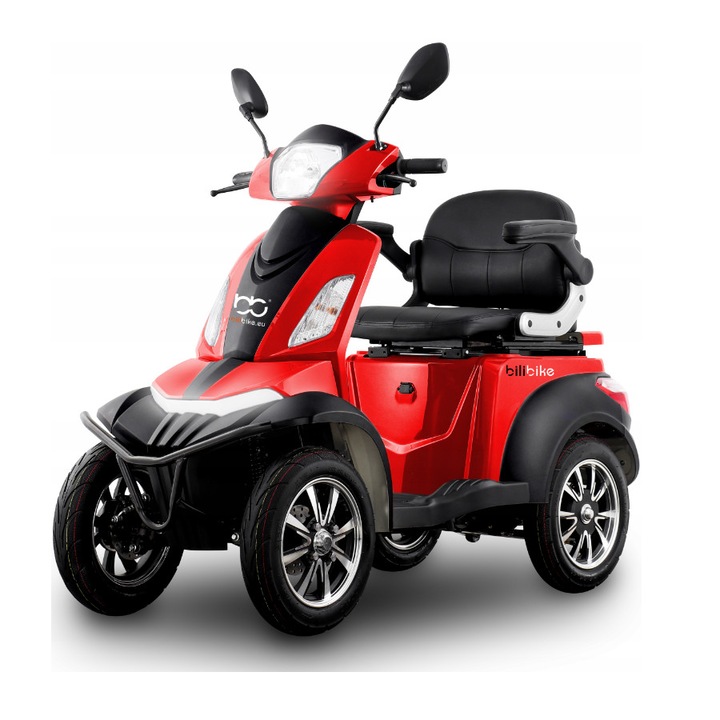 Scuter electric pentru varstnici BILI BIKE SHINO QUADRO, 4 roti, LED ...