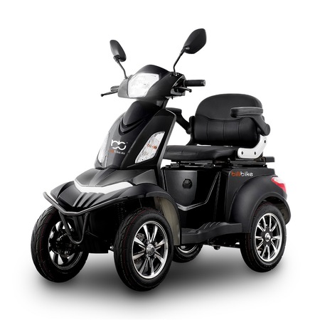 Scuter electric BILI BIKE SHINO QUADRO LIT, 4 roti, negru, 60km ...