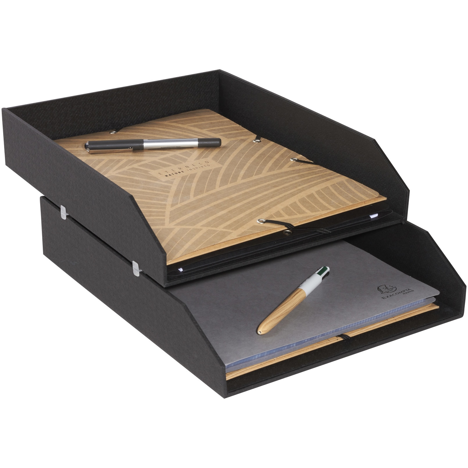 Set 2 tavite documente Exacompta OfficeByMe, carton 3mm,, A4+, 8 ...