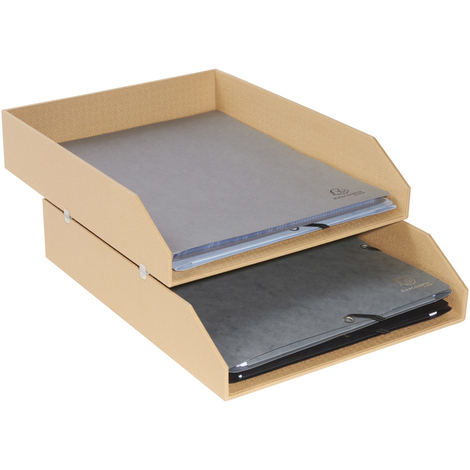 Set 2 tavite documente Exacompta OfficeByMe, carton 3mm,, A4+, 8 ...