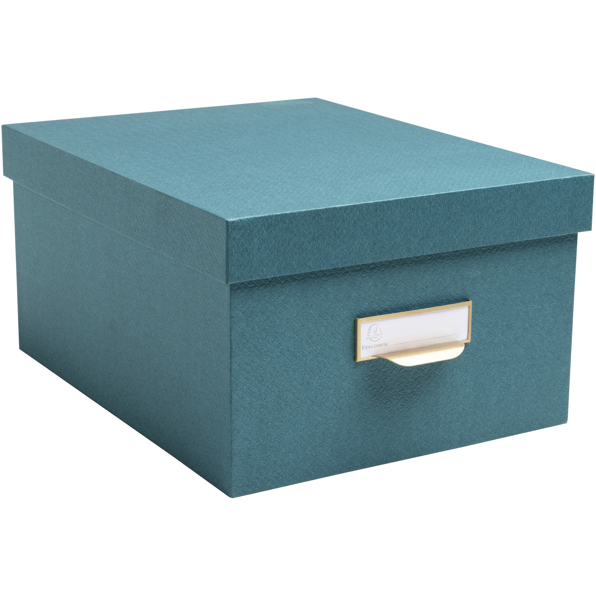 Set 3 cutii depozitare cu capac Exacompta OfficeByMe, Carton 3mm ...