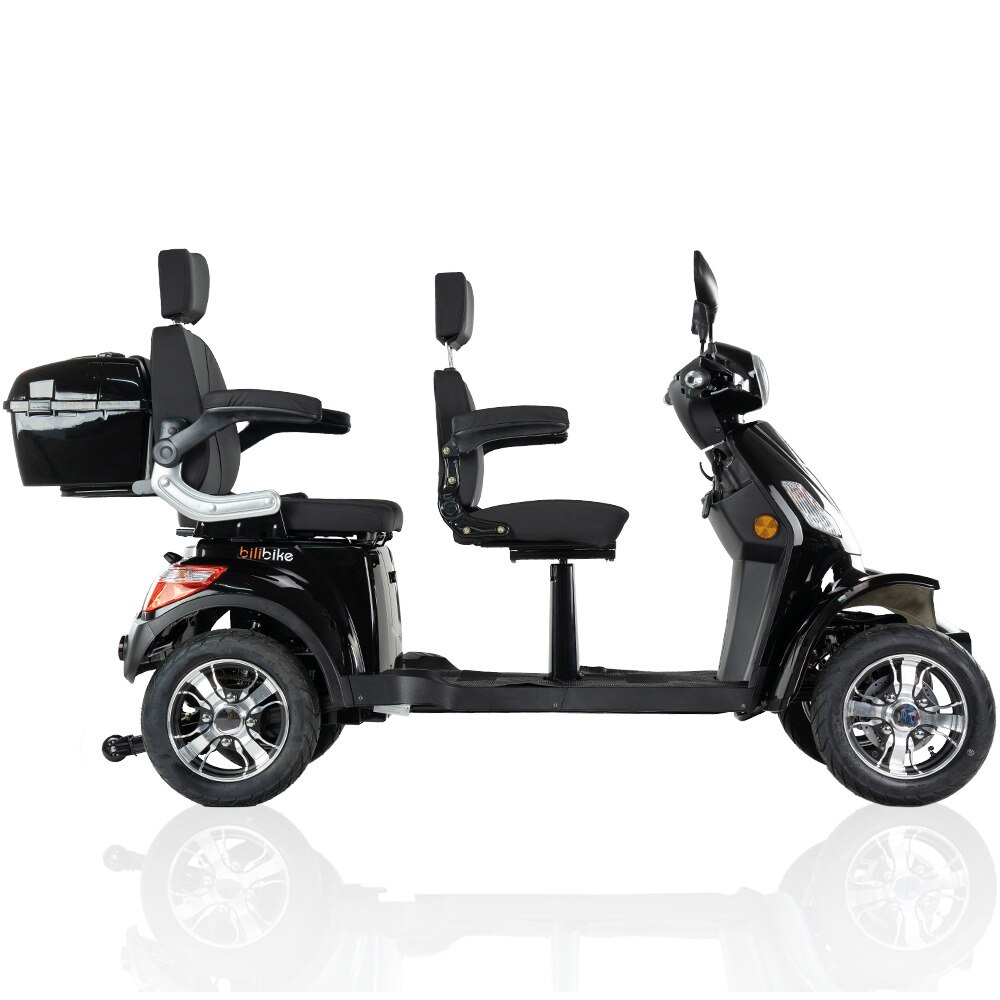 Scuter electric pentru doua persoane BILI BIKE SHINO QUADRO F2, negru ...