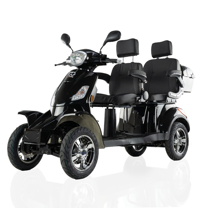 Scuter electric pentru doua persoane BILI BIKE SHINO QUADRO F2, negru ...