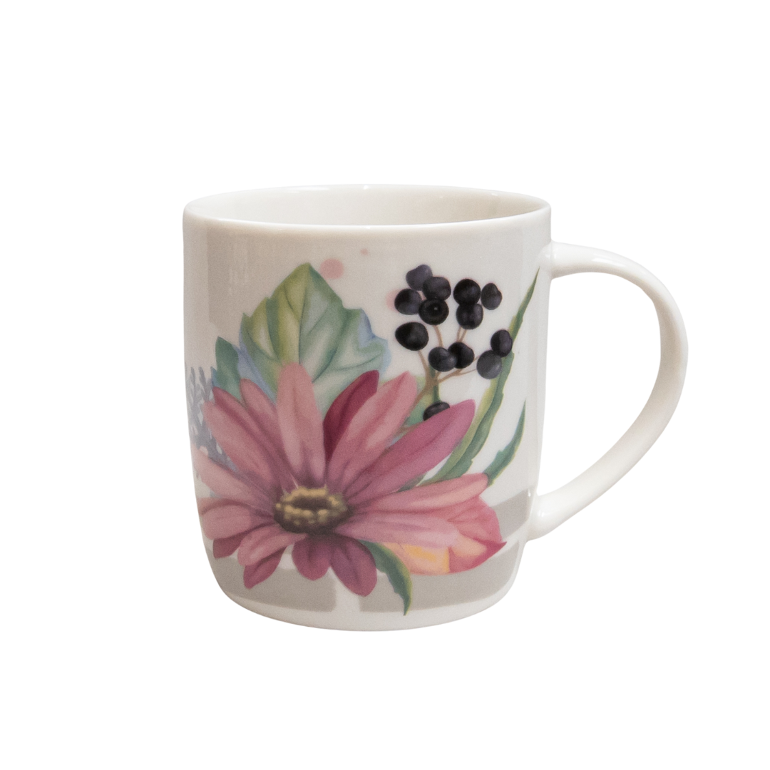 Cana cu floare roz si frunza de 300 ml - eMAG.ro