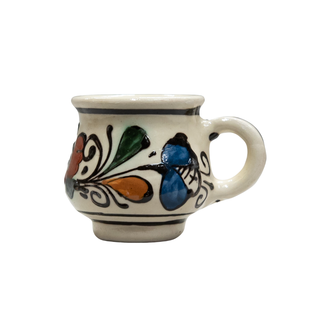 Canuta pentru visinata, ceramica de Corund, verde si rosu, 25 ml - eMAG.ro