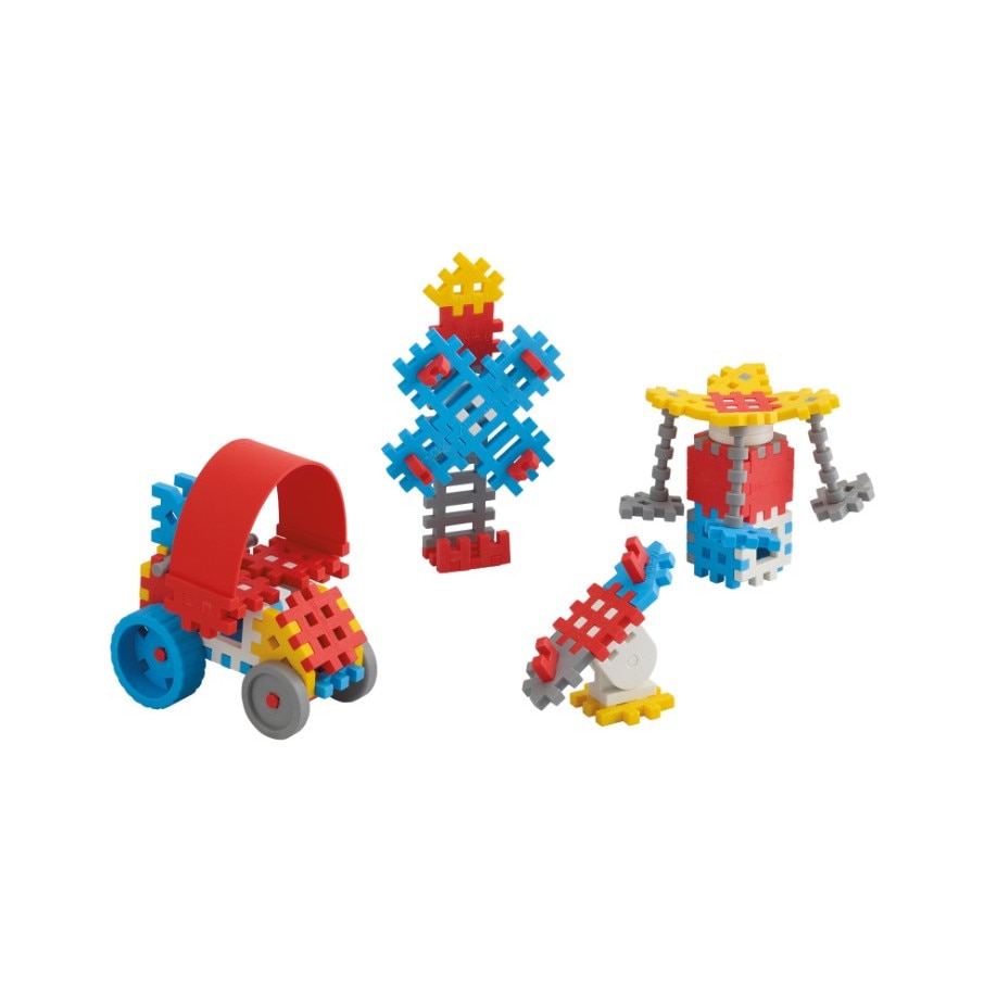 Set 70 blocuri de constructie Marioinex, Multicolor - eMAG.ro